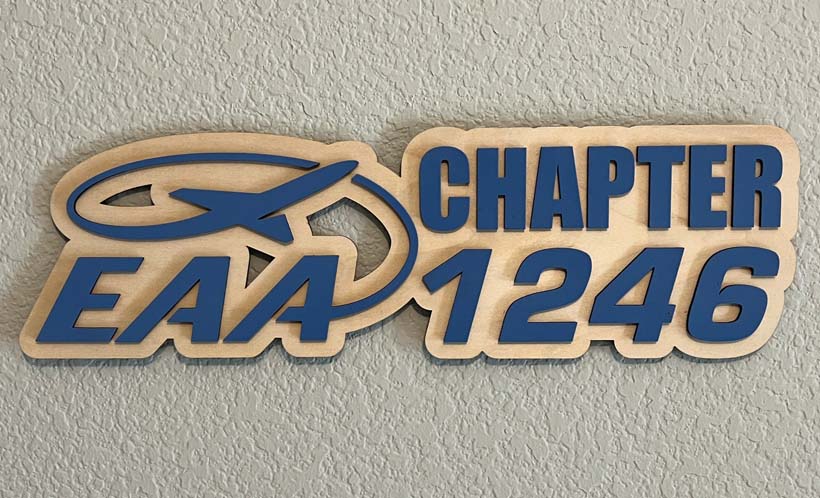 Custom EAA Chapter Wooden Sign with Your Chapter!